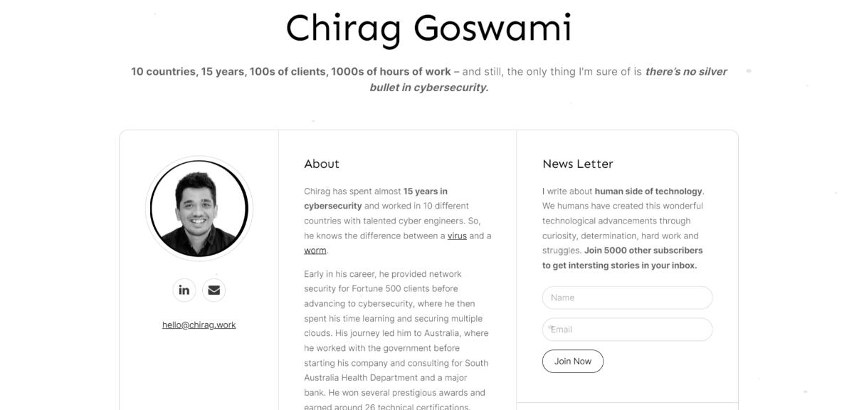 Chirag Goswami